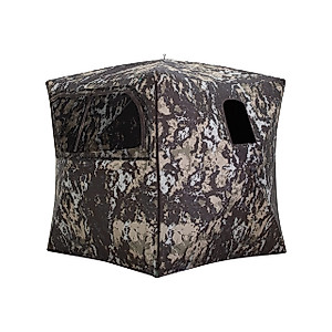 Barronett Blinds® Grounder 250, Portable Hunting Blind, Pop-Up Hub Blind, Large Shooting Windows, Lightweight, 2-Person, Crater™ Core, 67” x 75” x 75”, GR251CC