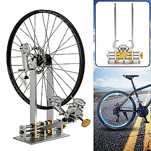 QUEMARQUE Professional Wheel Truing Stand Bike Bicycle Wheel Tyre Adjustment Rims Wheel Truing Set Bicycle Repair Tools, Heavy Duty Base