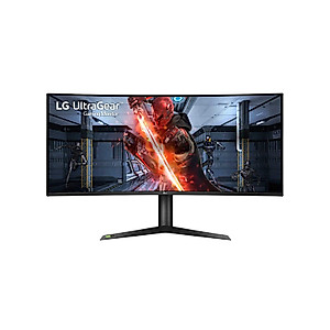 LG 38GN95B-B 37.5” Nano IPS 1ms QHD (3840x1600) Curved Ultragear™ Gaming Monitor with 144Hz (160Hz Overclock) Refresh Rate, DisplayHDR™ 600, NVIDIA G-Sync® Compatibility, Black