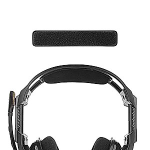 Geekria Velour Headband Pad, Compatible with Astro A50 Gen 3, A50 Gen 4 Headphones Replacement Band/Headset Headband Cushion Cover Repair Parts (Black)