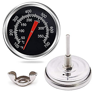 Criditpid Grill Thermometer Temperature Gauge Replacement Parts for Chargriller 5050, 5650, Charbroil 463251414, 463250212, Temp Gauge Heat Indicator Compatible for Jenn-Air 720-0336, 720-0163.