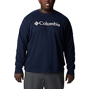 Columbia Men's Trek Crew, Collegiate Navy/White, X-Large
