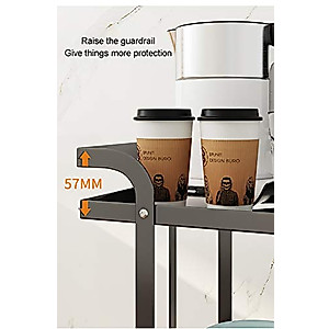 YUEGOO Kitchen Sinks Solid Under Sink Storage Multipurpose Storage Organiser,Adjustable Kitchen Organizer,Multi Purpose Bathroom Under Sink Unit Shelf Organiser Storage Tidy Under/Black/4 Floors