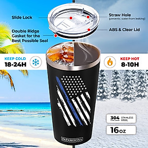 Thin Blue Line Gifts, Police Appreciation Gifts, Police Officer Gifts, Law Enforcement Gifts, Police Travel Mugs, School Officer Gift, School Resource Officer Cops Officer Gifts, Wine Coffee Tumbler