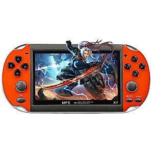 ZWYING Handheld Game Consoles Double Rocker 8GB 4.3 Inch Screen 1000 Classic Game, Support Video & Music Playing, Built-in 3 Million megapixel Camera Birthday and New Year’s Best Gift for Kids (Red)