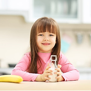 Flip Top Glass Bottles with Caps Beer Clear Swing Top Glass Vinegar Kombucha Bottles with Stoppers Airtight Lids for Wedding Themed Baby Shower Christmas Gifts(12 Pcs,3.38 oz)