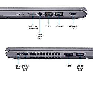 ASUS VivoBook 15 Laptop, 15.6” Full HD Touchscreen, Intel Core i5-1135G7 Processor, 12GB RAM, 512GB SSD, Webcam, Backlit Keyboard, Fingerprint Reader, HDMI, Wi-Fi, Windows 11 Home, Slate Gray