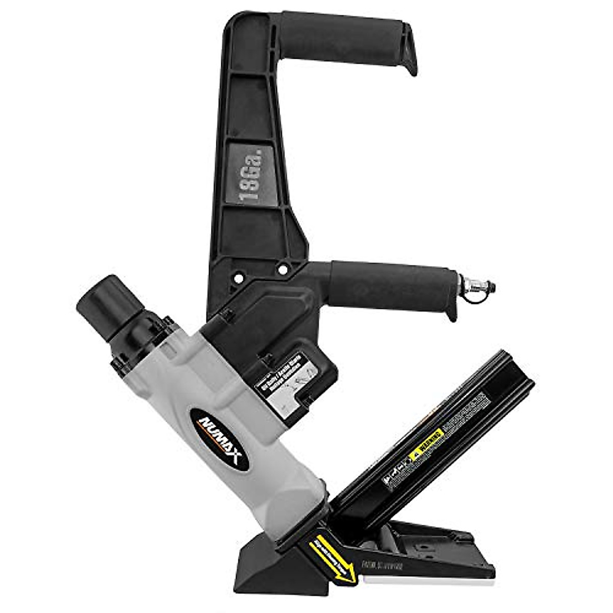 NuMax S18GLCNDH Pneumatic 18 Gauge 1-3/4" L-Cleat Dual Handle Flooring Nailer