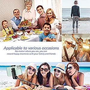 Remote Shutter for iPhone Camera, Bluetooth Remote for Android, Hands Free Works with Take a Christmas Family Portrait, Create Amazing Photos and Selfies, Wrist Strap Included（3 Pack）