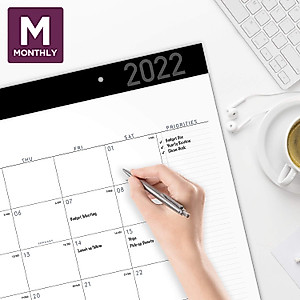 2022 Desk Calendar by AT-A-GLANCE, Monthly Desk Pad, 21-3/4" x 17", Standard, Contemporary (SK24X00)