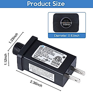 Replacement Yard Inflatable Adapter 12V 1A Power Supply Adaptor for Outdoor Inflatable Decoration,Suitable for lawn, courtyard, garden, Christmas,Thanksgiving, Halloween inflatable decoration (1 Pack)