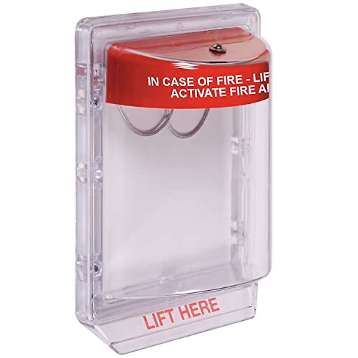 Safety Technology International, Inc. STI-1100 Stopper II with Horn, Flush Mount, Protective Polycarbonate Cover , Red