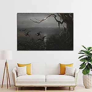 William Holbrook Beard Posters Hayalet Turnalar Tablosu Art Canvas Prints Wall Pictures for Bedroom Wall Art Paintings Canvas Wall Decor Home Decor Living Room Decor Aesthetic 08x12inch(20x30cm) Unf