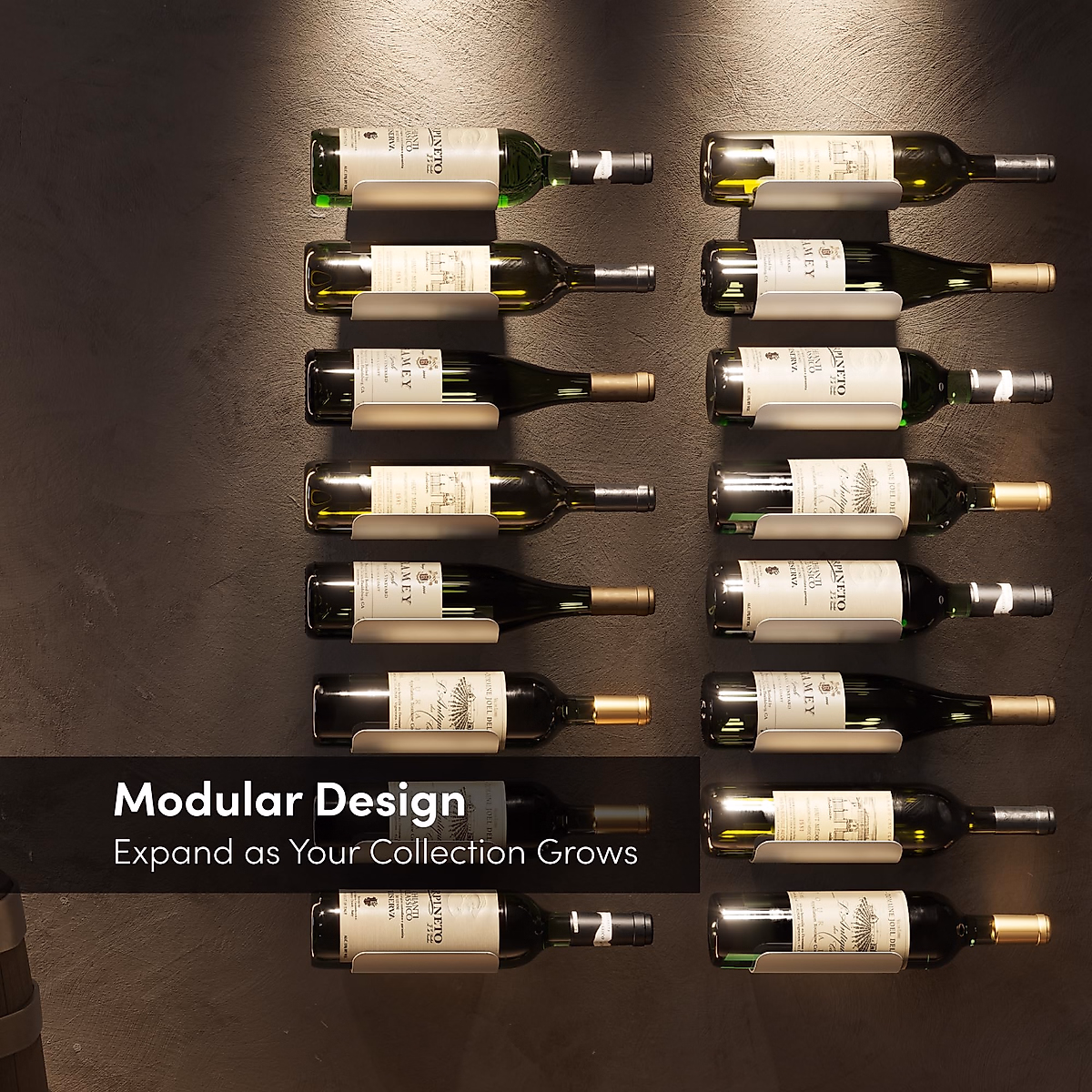 xympo Wall Mounted Wine Rack (Set of 6)