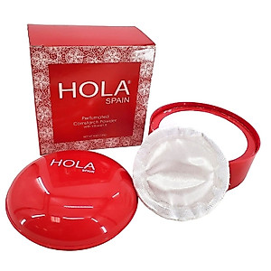 Hola Spain Skin Petal Body Talc Dusting Powder & Puff 4 oz.