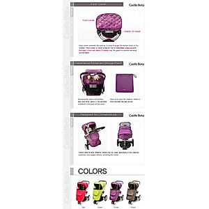 Manito Castle Beta Stroller Weather Shield (Chocolate)