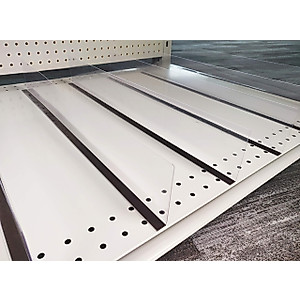 Sightline Display - Magnetic Acrylic Shelf Dividers- Shelf Retainer 25 Pack Magnetic Base- Clear 20 Mil Thick Plastic 22" L x 3" H x .5" W Shelf Dividers for Stores, Cabinet Gondola Shelf Dividers