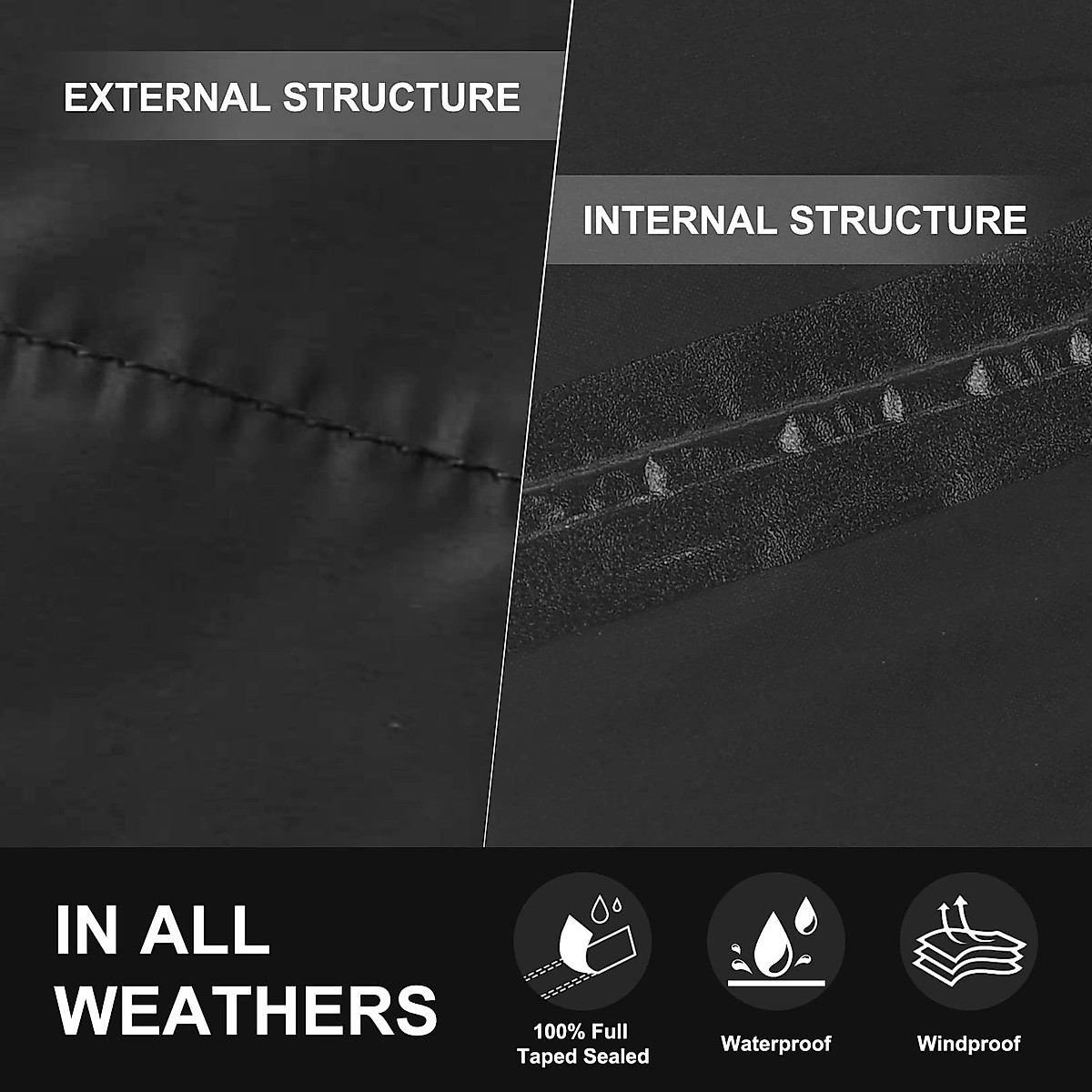 mosingle Men's Rain Pants Lightweight Waterproof Pants Windproof Outdoor Pants for Golf Hiking Fishing Motorcycle Cycling#1088-Black-M