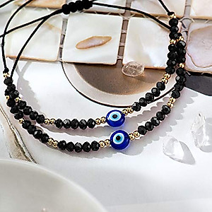 Tarsus Evil Eyes Bracelet Adjustable Ojo Turco Kabbalah Amulet Nazar Bracelets for Family Women Men Teen