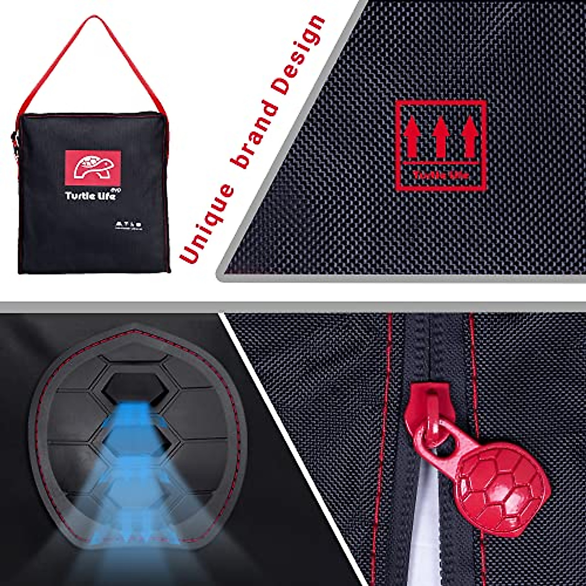 Turtle Life Patio Furniture Sets Cover,Heavy Duty Round Outdoor Dinning Table and Chairs Cover,No Fading Away Within 2 Years,Black,Dia 72" x 29" H