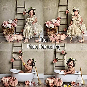 Kate 5x7ft/1.5x2.2m Tan Portrait Backdrop Headshot Background Light Brown Texture Fabric Photography Studio Props