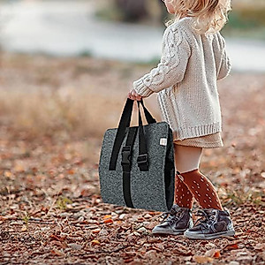 Annmore Display Shelves for Tonies Figures Carrying Case for LOL Surprise Dolls Storage Bag for Barbie, Gray