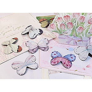 Butterfly Bookmarks Penta Angel 16Pcs Cute Foldable Butterfly Page Book Marker Clip for Student Teachers Reading School Home Office Supplies (Butterfly)