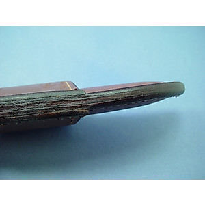 Cross Draw Knife Sheath for Buck Selkirk Knife, Leather Fixed Blade Knife Holder, Dyed Light Brown