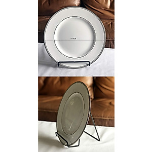 Tetra-Teknica (4 Pack) DS03-B 6" Square Wire Display Stand for Plate, Artwork, Picture Frame, Plaque and More (Black)