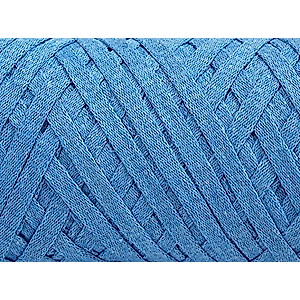 250 gr ICE YARNS Jumbo Cotton Ribbon (100% Recycled Cotton) Yarn Light Blue