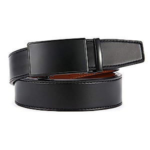 CHAOREN Leather Ratchet Belt Men - Customizable Fit, Effortless Style (35mm)