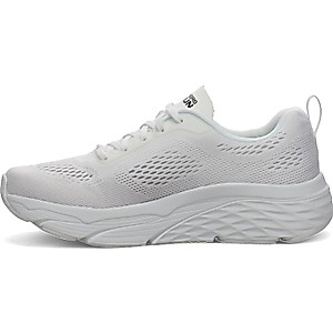 Skechers Women's MAX Cushioning Elite-Destination Point Sneaker, White, 8