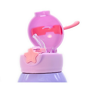 Talavan Kids antler Water Bottle 500ml 316 Stainless Steel vacuum insulated thermos with straw (Unicorn)