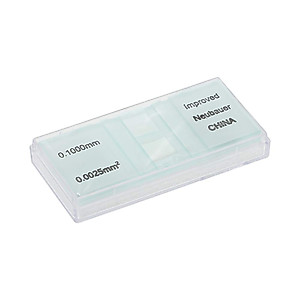 Improved Neubauer Hemocytometer Blood Cell Count Plate Glass Microscope Slide Coverslip Counting Chambers