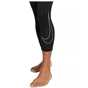 Nike Pro Dri-FIT Men's 3/4 Tights (as1, Alpha, x_l, Regular, Regular, Black/White, X-Large)