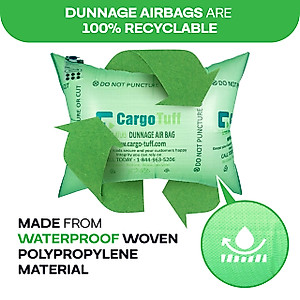 IDL Packaging 36" x 48" Dunnage Airbags, Woven Polypropylene, Level 1 (Pack of 1) – Fill The Void in Trucks and Intermodal Shipments, Reusable – Cargo Securing Solution for Container Stuffing