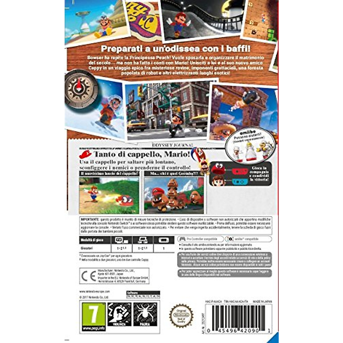 Switch - Super Mario Odyssey - [PAL EU - NO NTSC] (Non-US Version)