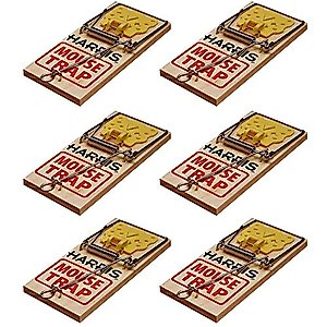 Harris Wooden Mouse Snap Traps (6-Pack)