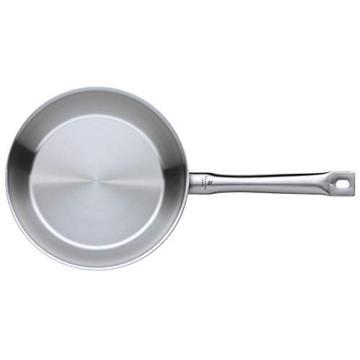 WMF Frying pan uncoated Ø 28cm Gourmet Plus Made in Germany Pouring Rim Stainless Steel Handle Cromargan Stainless Steel Suitable for Induction Dishwasher-Safe