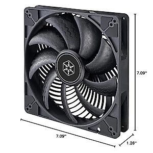 Silverstone Air Penetrator 184i PRO High Performance 180mm air Channeling Fan with Shark Force Technology, SST-AP184i-PRO