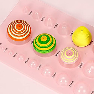 Plastic Paper Quilling Mould 3D Half Ball Domes Crafts Mold