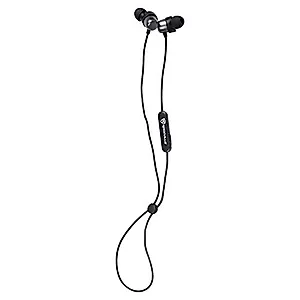 Rockville EBT35 Gunmetal Magnetic Bluetooth Earbuds in-Ear Sport Headphones/IPX5