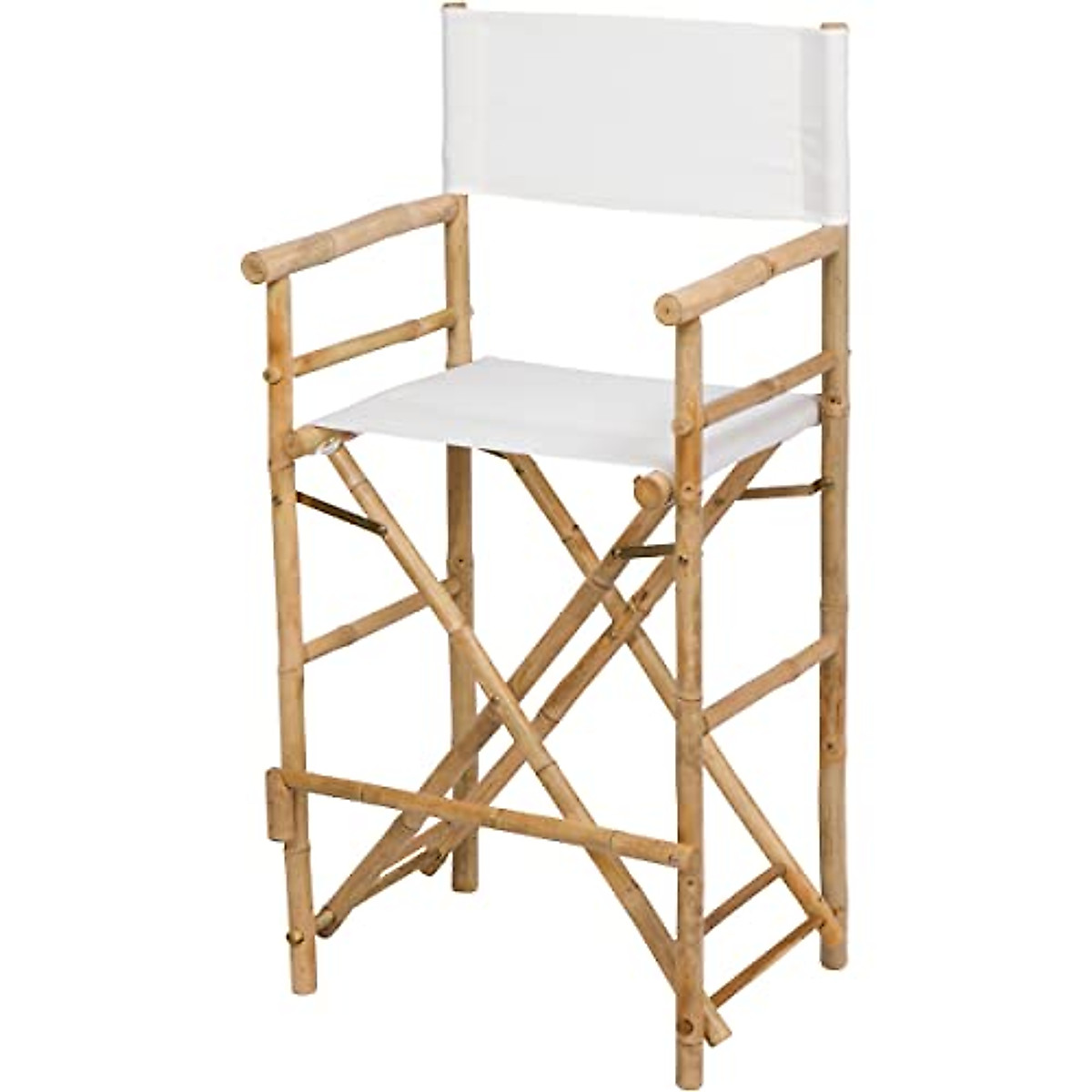 Zero Emission World Bamboo High Director Chair, White