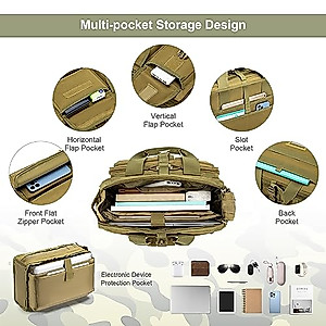 Stypos Tactical Messenger Bag, 17.3 Inch Tactical Briefcase for Man Military Laptop Bag Messenger Shoulder Bag (Black)