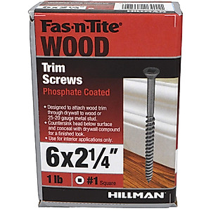 Fas-N-Tite Phosphate-Coated Wood Trim Screw (#6 x 2-1/4")