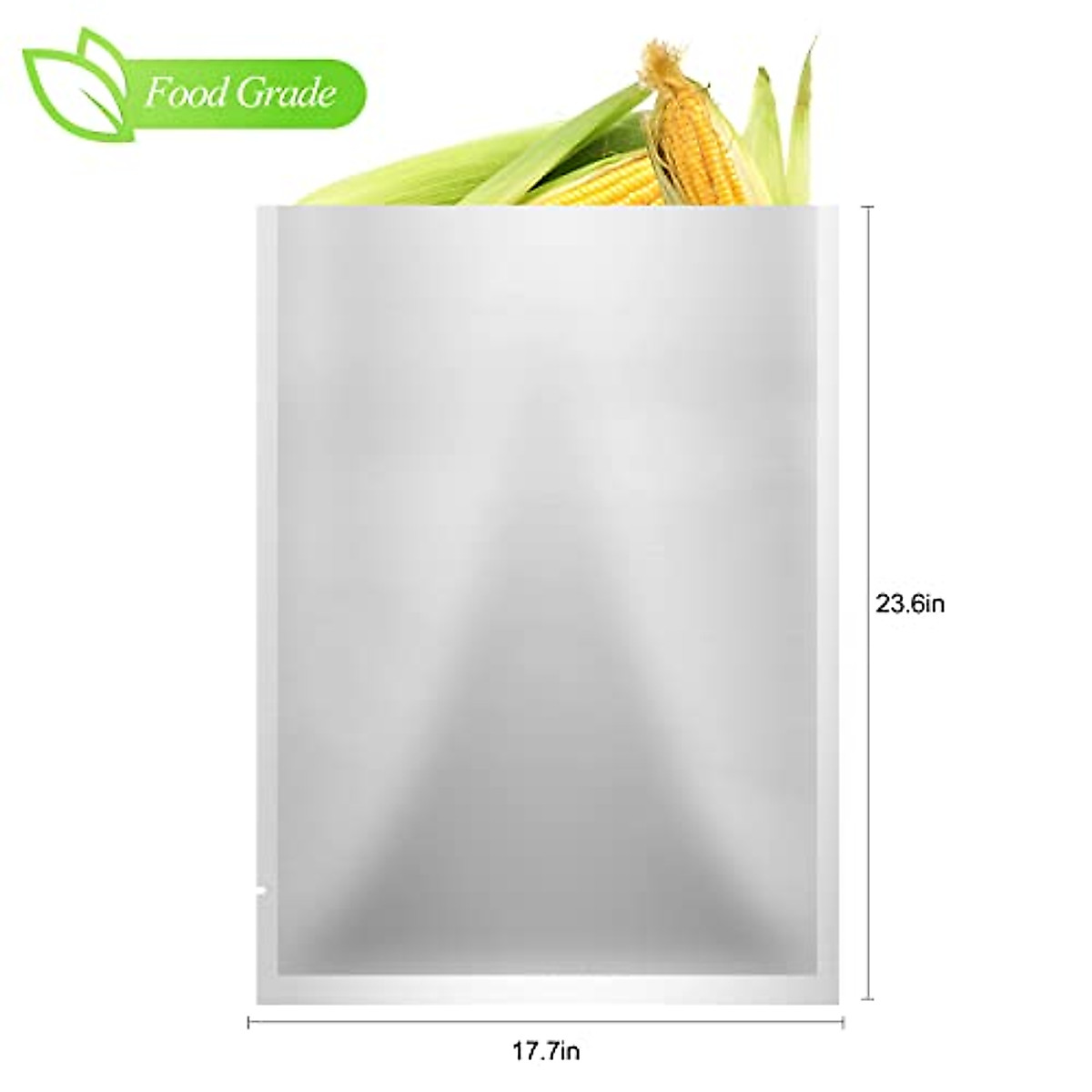10 Pieces 5 Gallon Mylar Bags, Mylar Bags for Food Storage (17.7" x 23.6") 4.5 Mils Thick