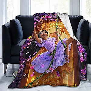 Abyx Fleece Blanket Throw Cute Lightweight Super Soft Cozy Sofa Bed Blankets Microfiber Throws for All Seasons 50''x40'' (ERSFV58-{id})