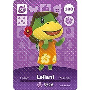 Leilani - Nintendo Animal Crossing Happy Home Designer Series 4 Amiibo Card - 308