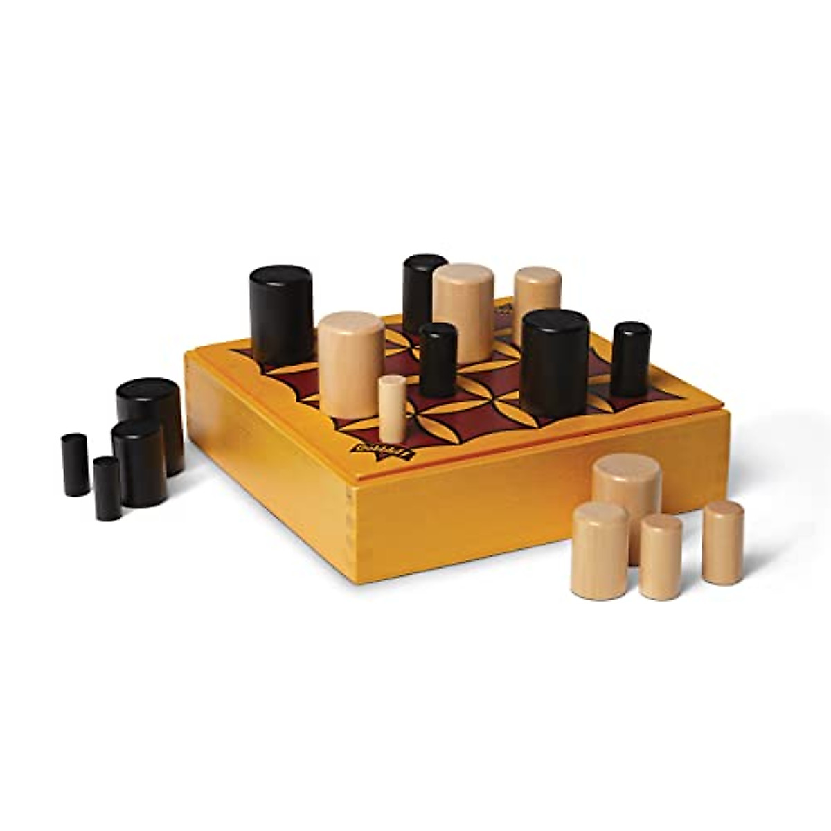 Gobblet! Abstract Strategy Board Game - Award Winning Kids or Adults Original All Wooden Board Game by Blue Orange Games - 2 Players for Ages 7 to 99 (Packaging May Vary)