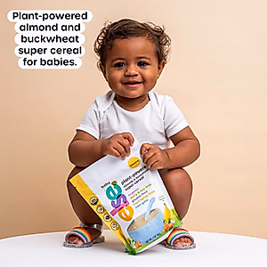 Else Nutrition Baby Cereal Stage 1 for 6 months+, High Iron, Plant Protein, Organic, Whole foods, Vitamins and Minerals (Banana-High Iron, 1 Pack)